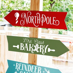 Christmas Direction Post Signs Svg, BUNDLE, Farmhouse Christmas Svg ...