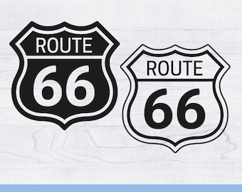 Route 66 Sign Svg Bundle, Historic Route 66 Sign Svg, Route 66 Svg, Cut ...