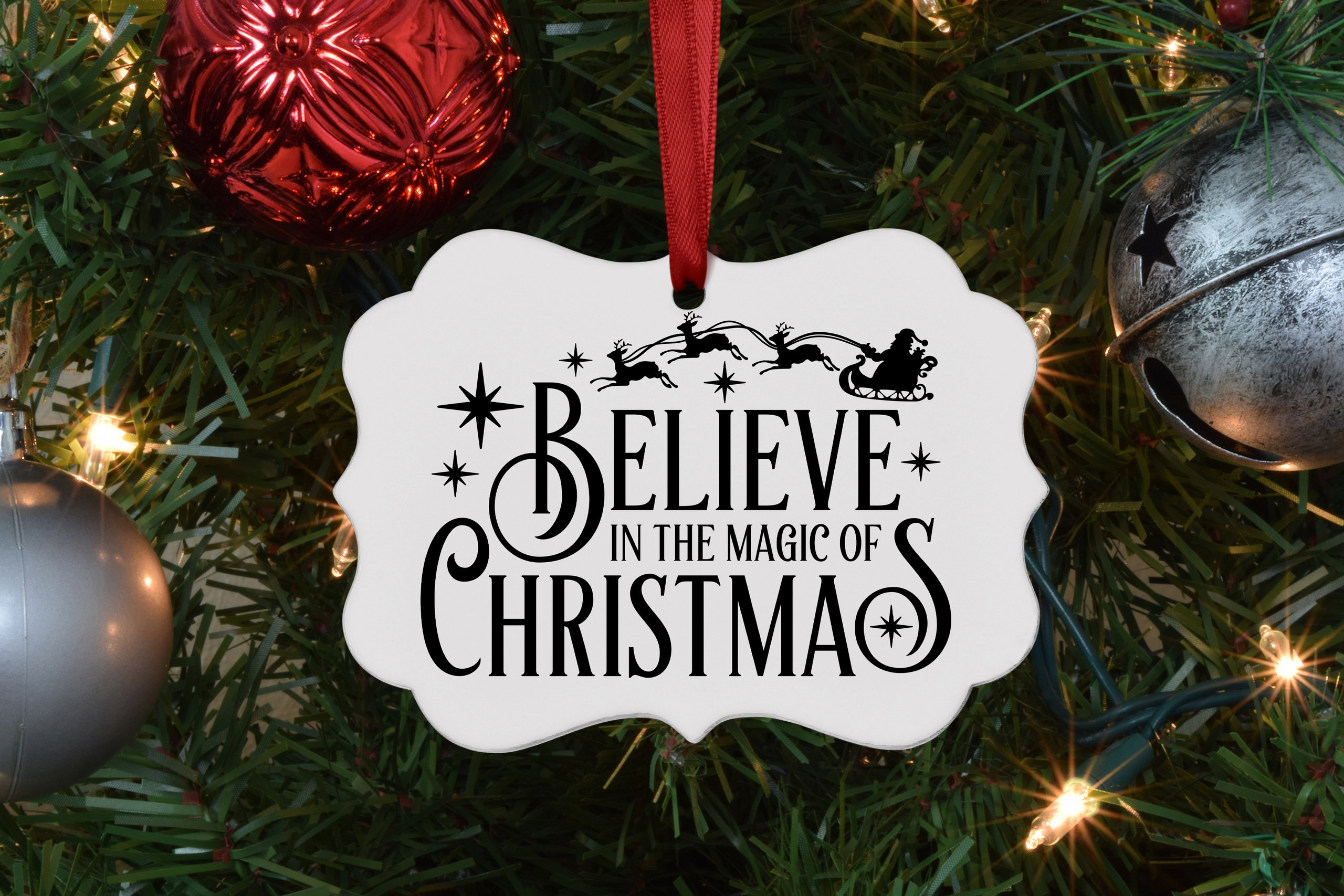 Believe in Magic of Christmas SVG, Magic of Christmas Sign Svg, Black ...