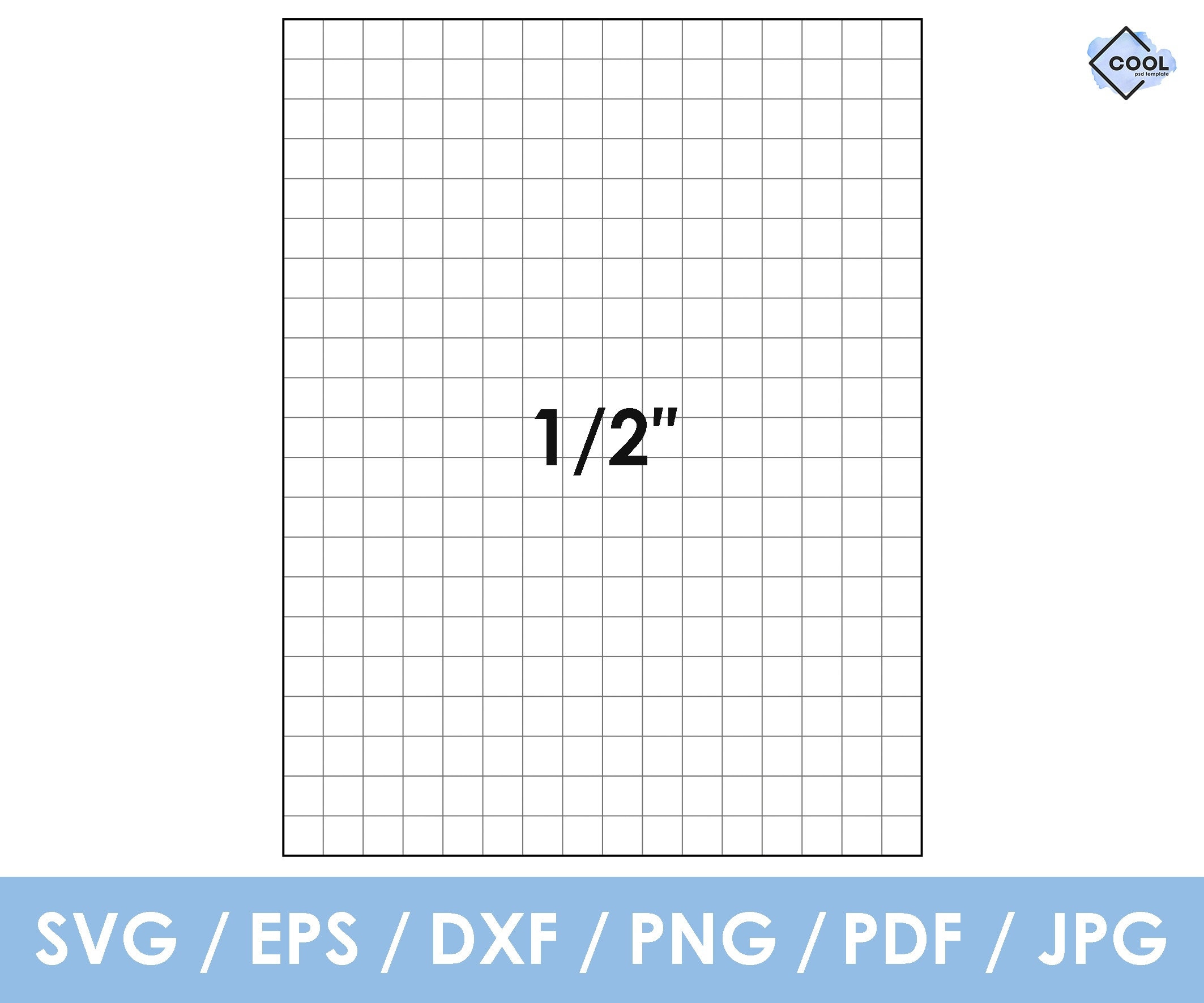 2 Inch Printable Grid Paper BUNDLE: Printable Graph Paper For St.
