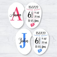 Birth Announcement Svg, Birth Stats Svg, Baby Keepsake Template Svg Dxf ...