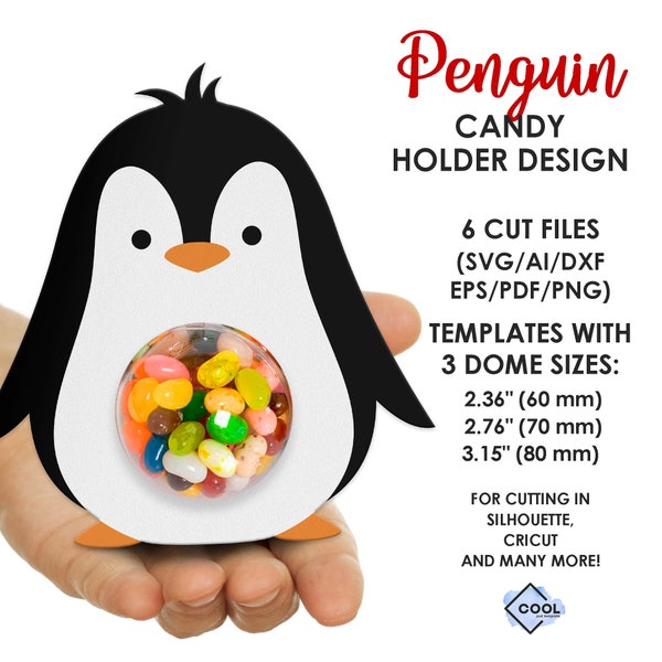 Penguin Candy Dome - Etsy