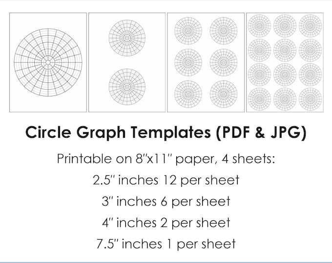 Circle Graph Template (PDF) - Etsy Canada