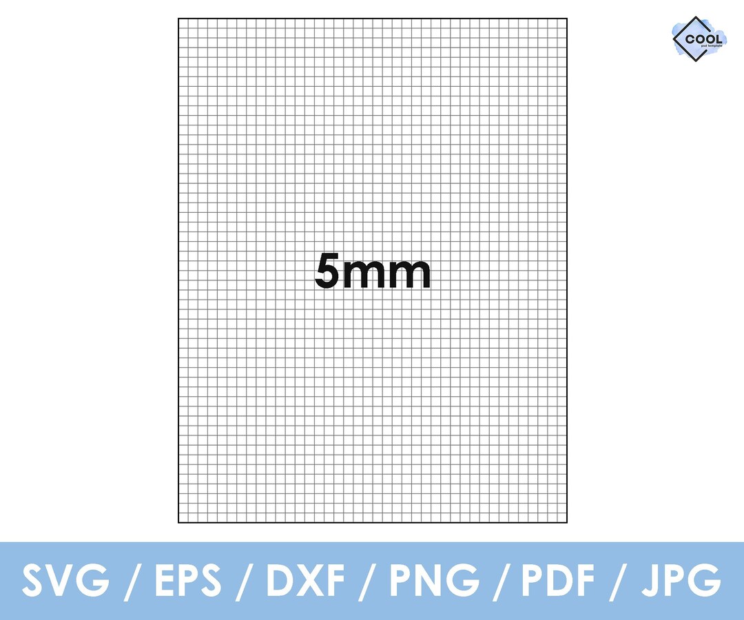 5 Mm Graph Grid Cross Stitch Paper, Pdf, Svg, Png, Printable, Instant ...