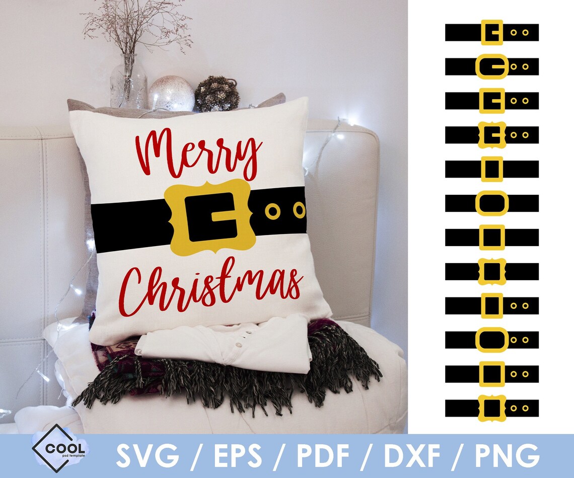 Santa Belt Buckle SVG Bundle Elf Belt Leprechaun Belt | Etsy