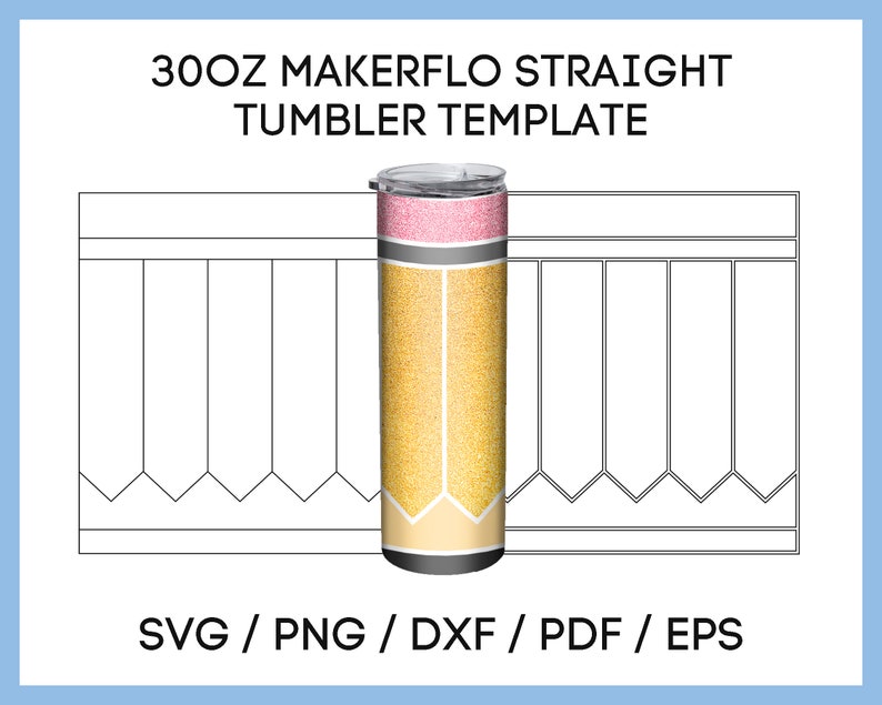 BUNDLE 30oz Makerflo Straight Tumbler Template Burst Tumbler - Etsy