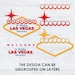 Editable Las Vegas Sign Svg Blank Template, Cut File, Png, Transparent ...