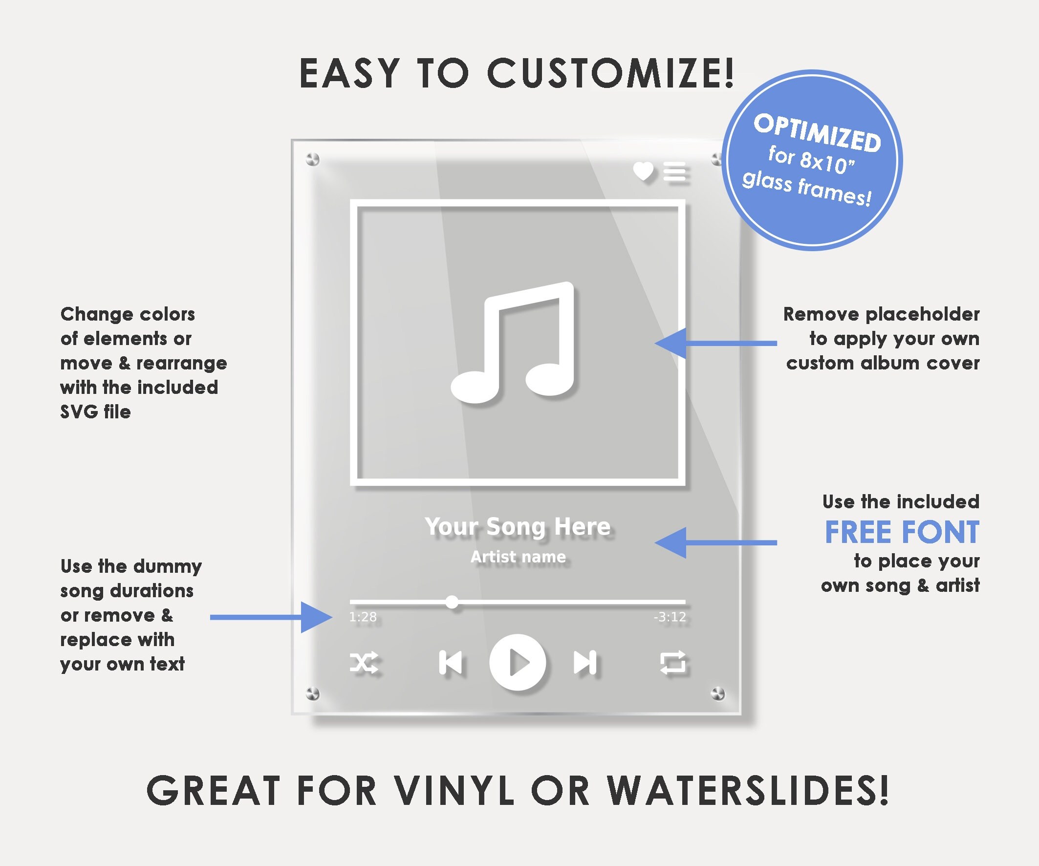 Audio Control Buttons Svg Music Player Svg Play Button Svg - Etsy Canada