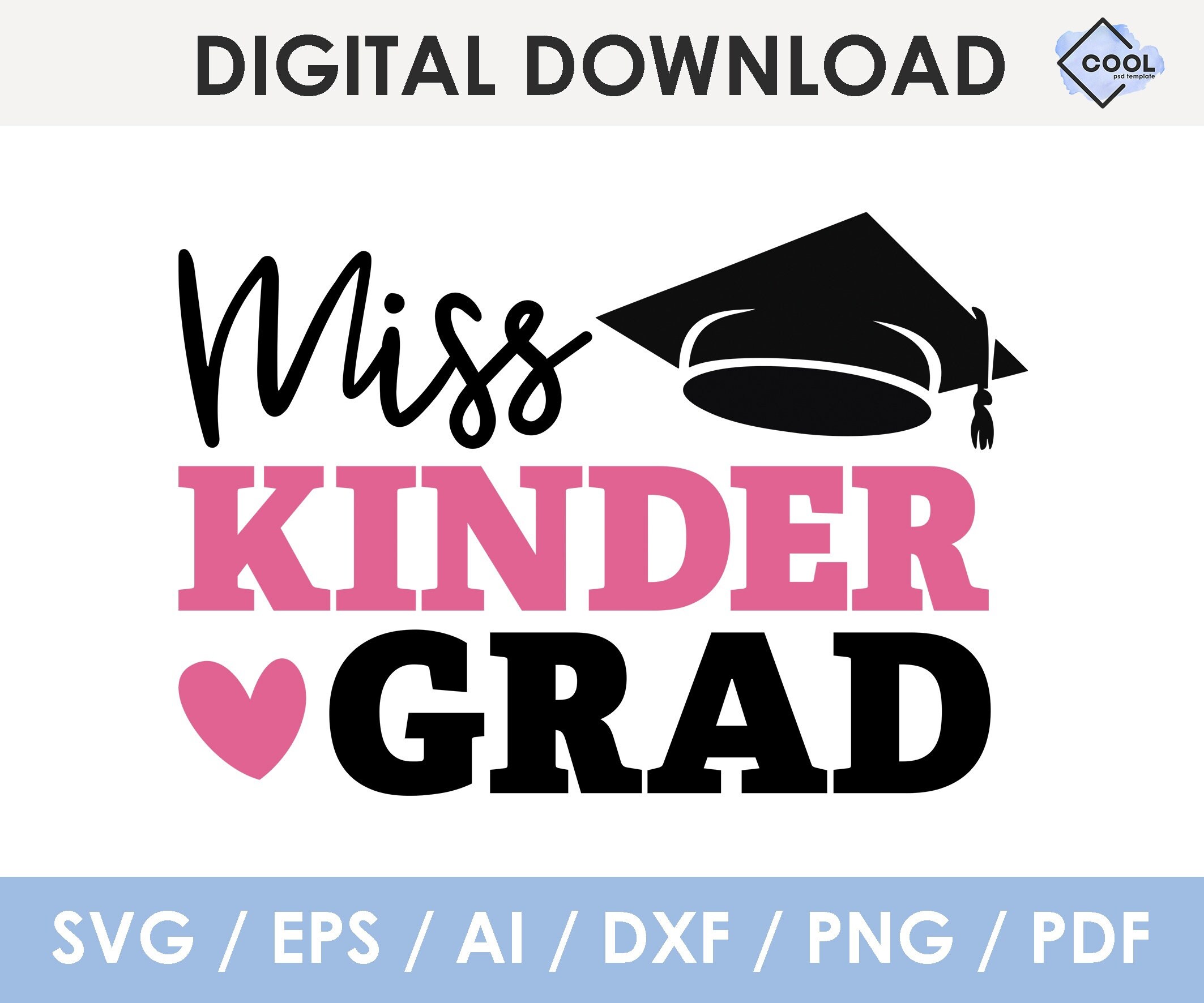 Kindergarten Graduation Svg Bundle Mister Kinder Grad Svg | Etsy