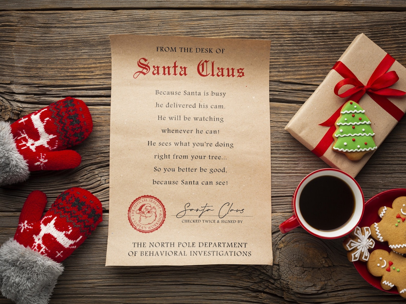 Santa Cam Letter Printable Santa Letter for Santa Cam | Etsy