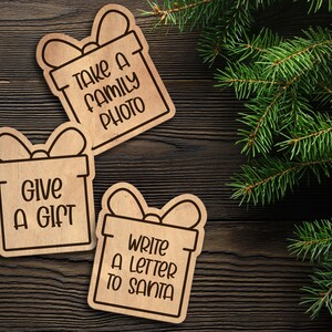 70 Christmas Activity Tokens SVG, Bundle, Holiday Bucket List Tokens ...