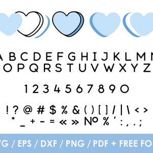 Candy Hearts SVG, Custom, Candy Hearts Clipart, BUNDLE, Editable, Png ...