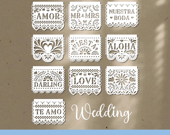 Papel picado svg alfabeto de papel picado, plantilla de papel picado ...