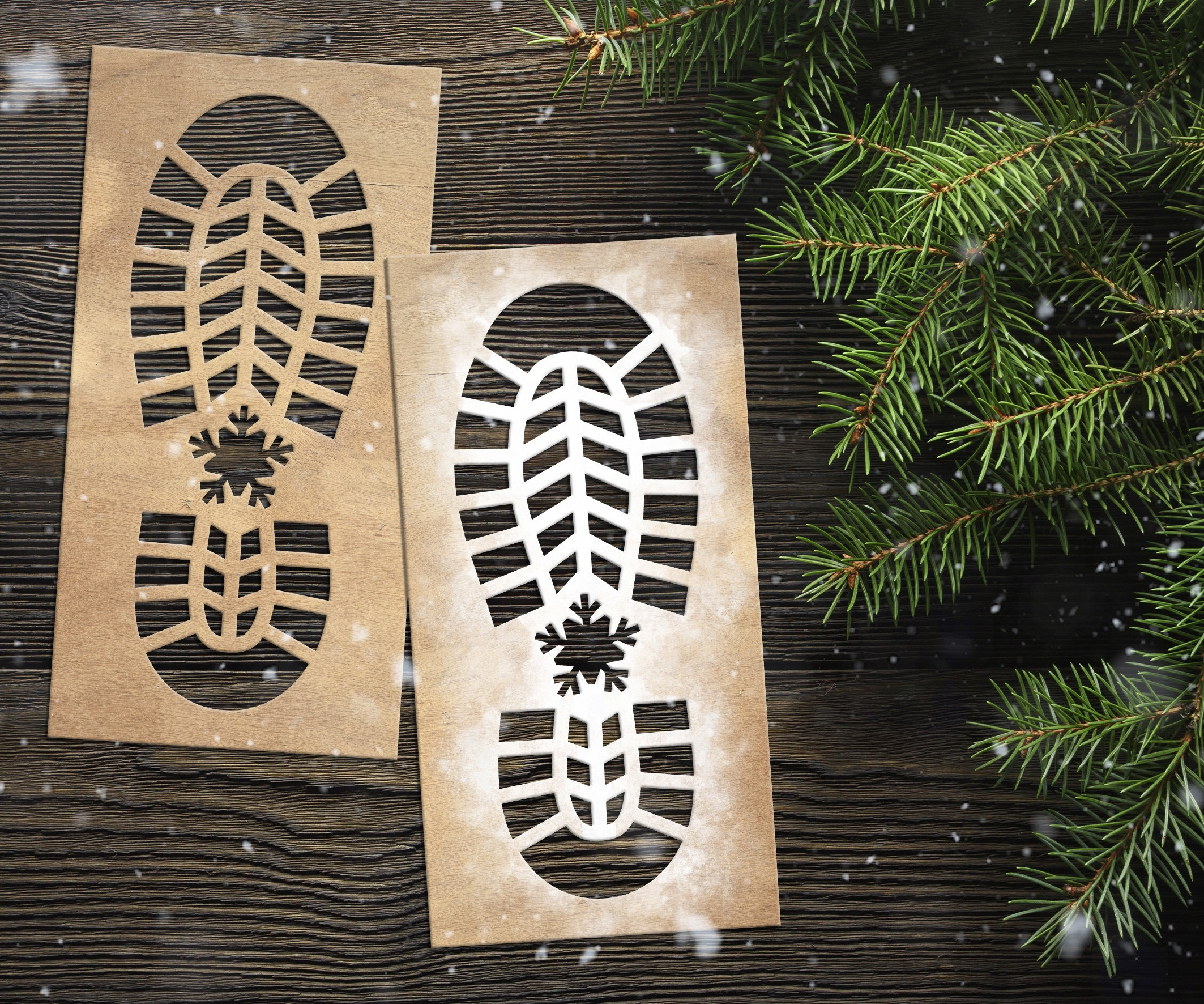 Santa footsteps SVG santa foot print santa boot SVG santa | Etsy