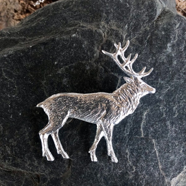 Stag Brooch - Etsy