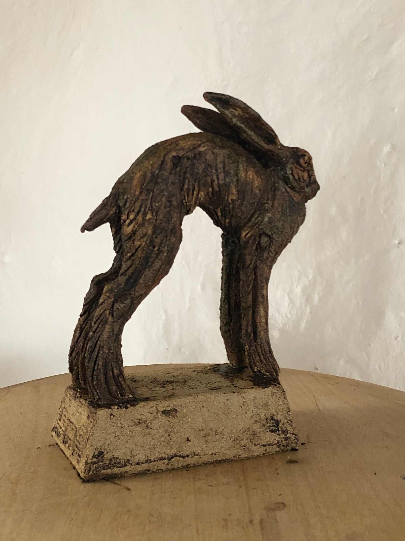 Hare sculpture in ceramic by Paul Szeiler | Etsy