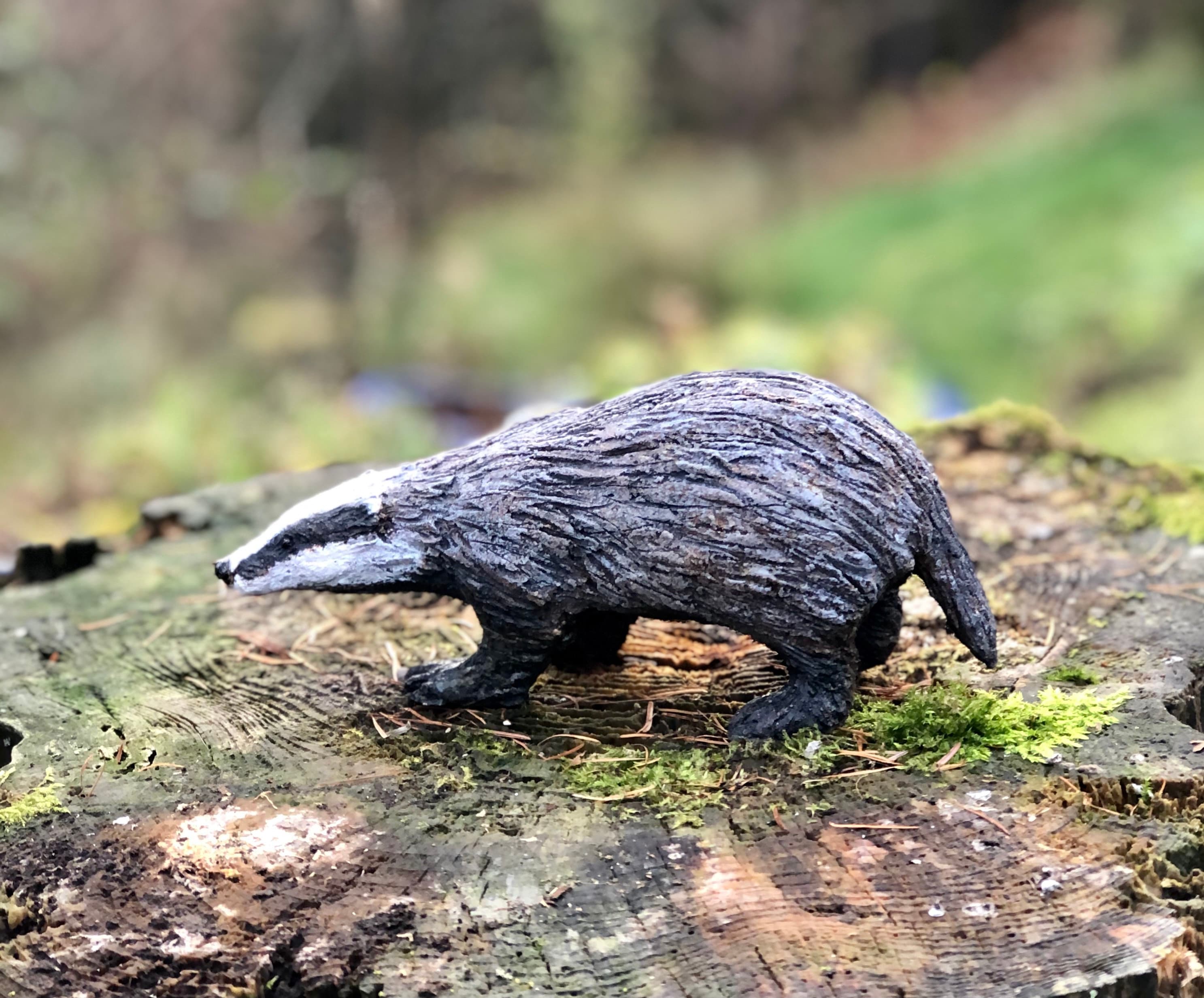 Badger Sculpture in Ceramic by Paul Szeiler - Etsy UK