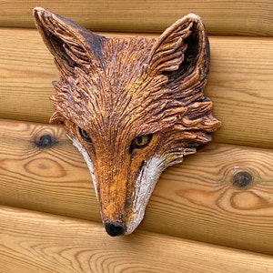 Fox Wall Hanging Sculpture in Ceramic - Etsy