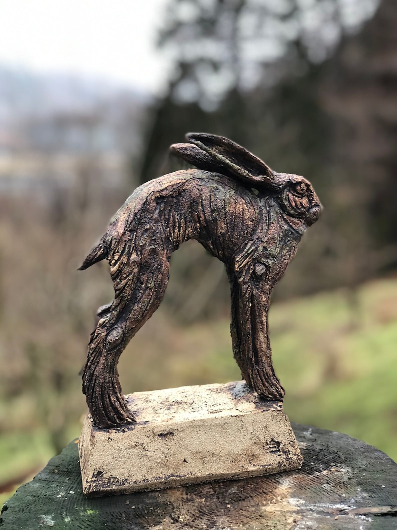 Hare Sculpture in Ceramic by Paul Szeiler - Etsy UK