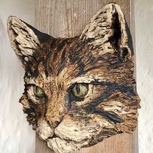 Wildcat Sculpture in Ceramic by Paul Szeiler. - Etsy