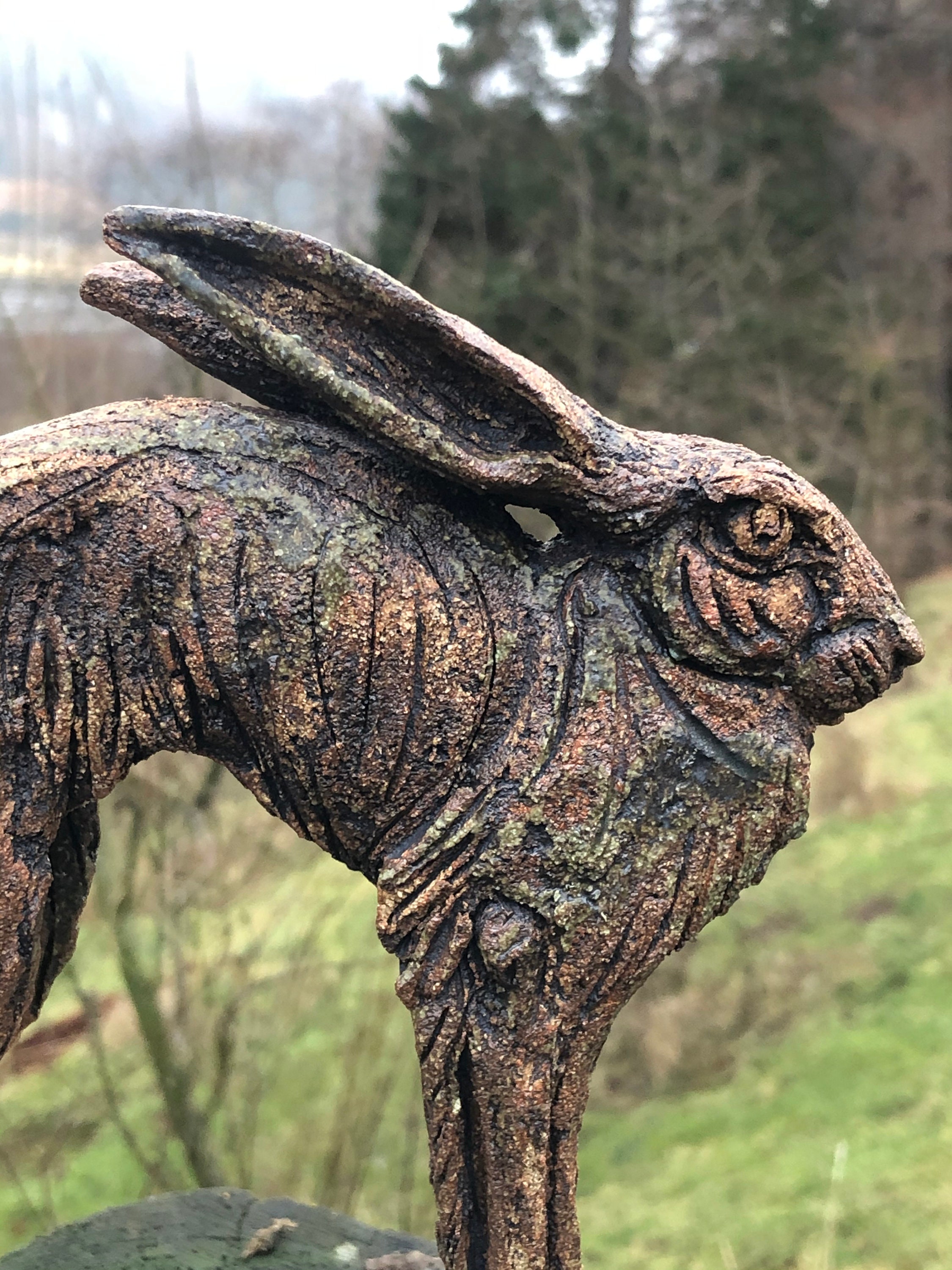 Hare Sculpture in Ceramic by Paul Szeiler - Etsy UK