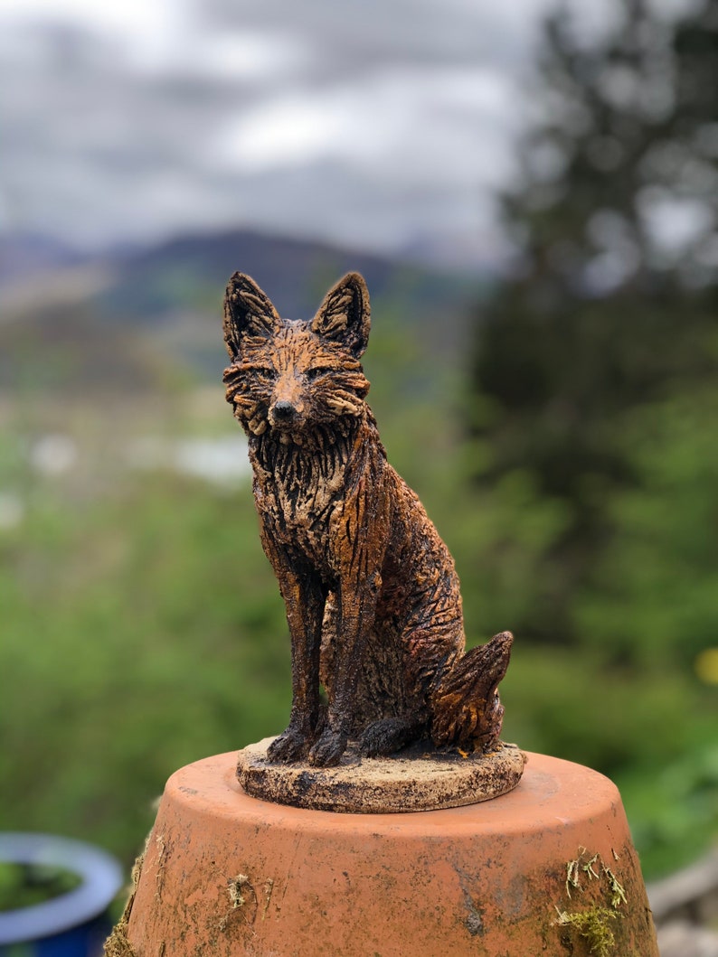 Fox Sculpture in Ceramic by Paul Szeiler - Etsy