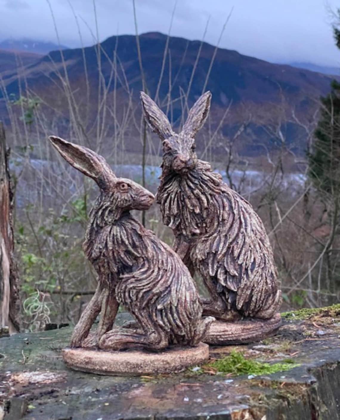 Hare Sculpture in Ceramic by Paul Szeiler | Etsy UK