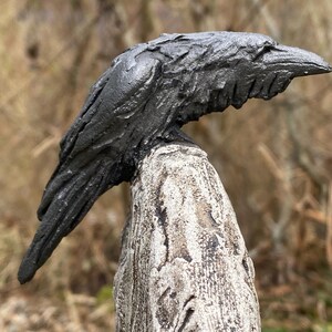 Raven on a Standing Stone Sculpture - Etsy