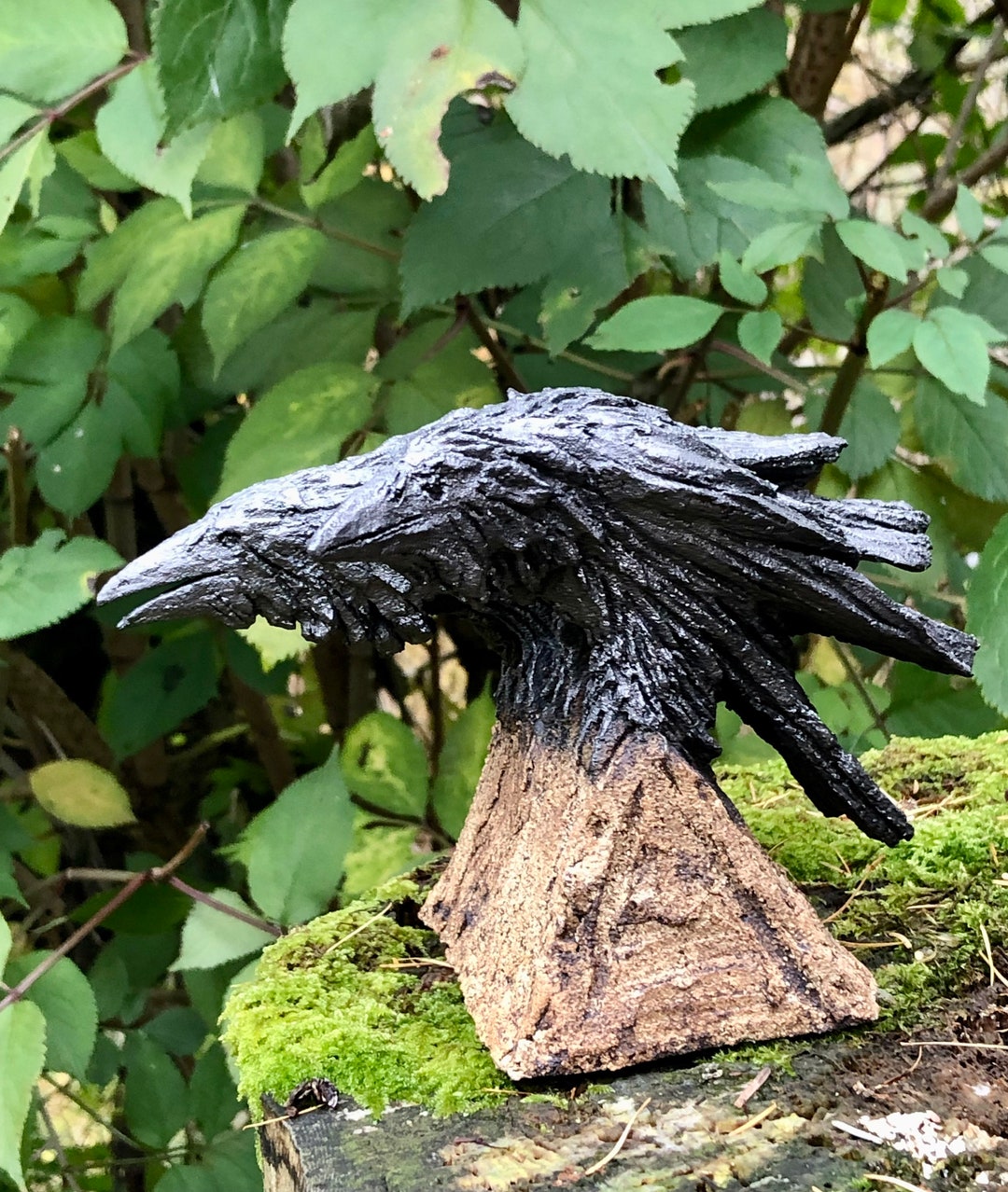 Two Ravens Sculpture in Ceramic by Paul Szeiler. - Etsy