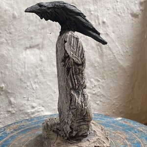 Raven on a Standing Stone Sculpture - Etsy