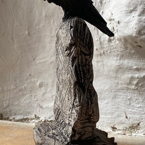 Raven on a Standing Stone Sculpture - Etsy