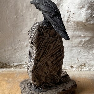 Raven on a Standing Stone Sculpture - Etsy