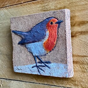 Robin Tile / Wall Plaque in Stoneware Ceramic - Etsy
