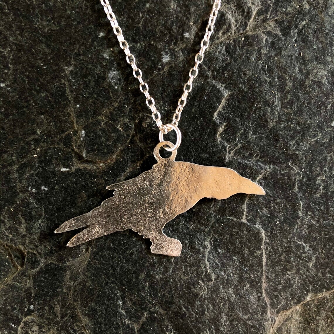 Raven Pendant in Pewter - Etsy
