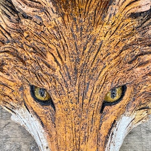 Fox Wall Hanging Sculpture in Ceramic - Etsy