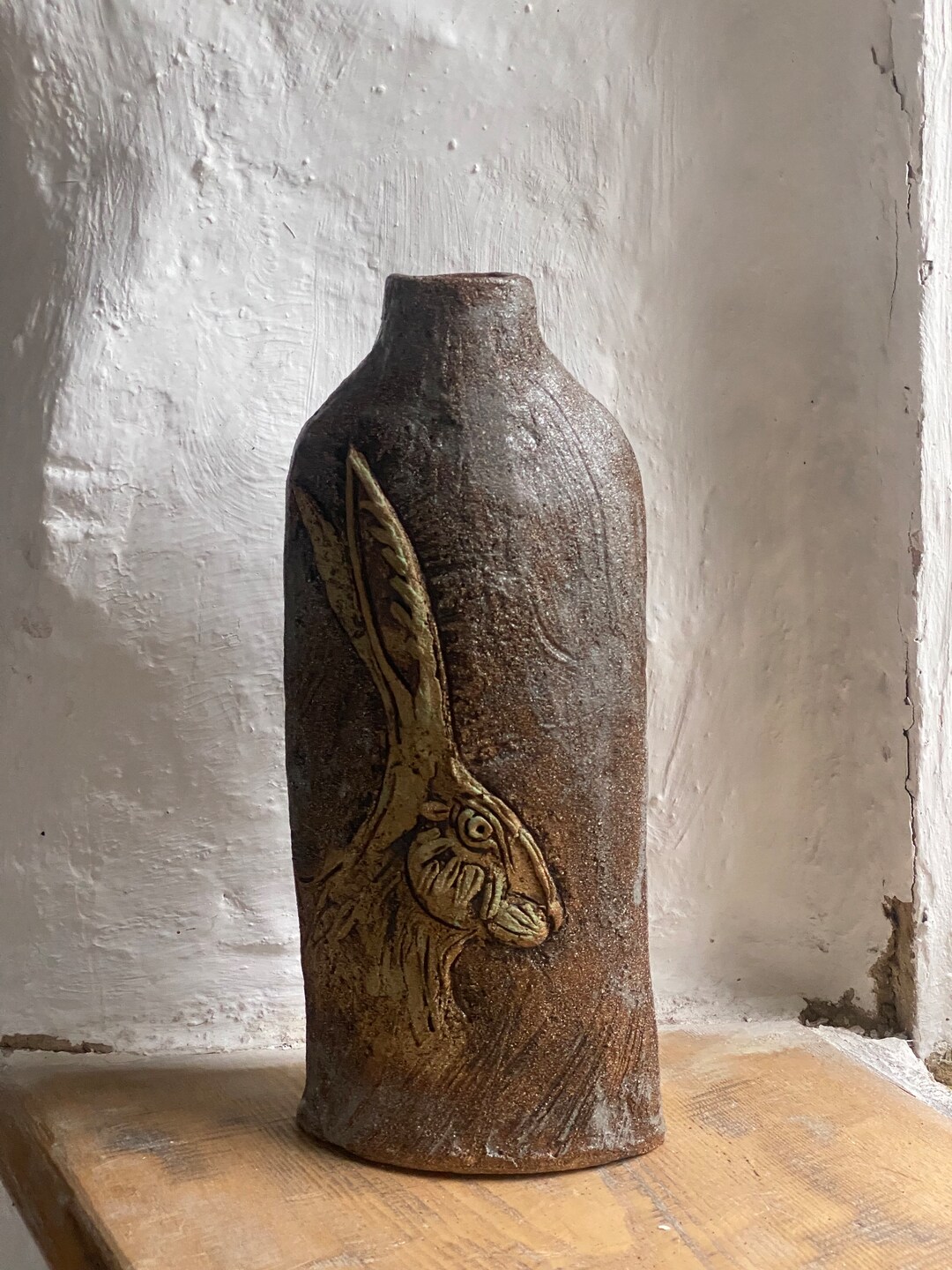 Hare Vase in Stoneware Ceramic by Paul Szeiler - Etsy