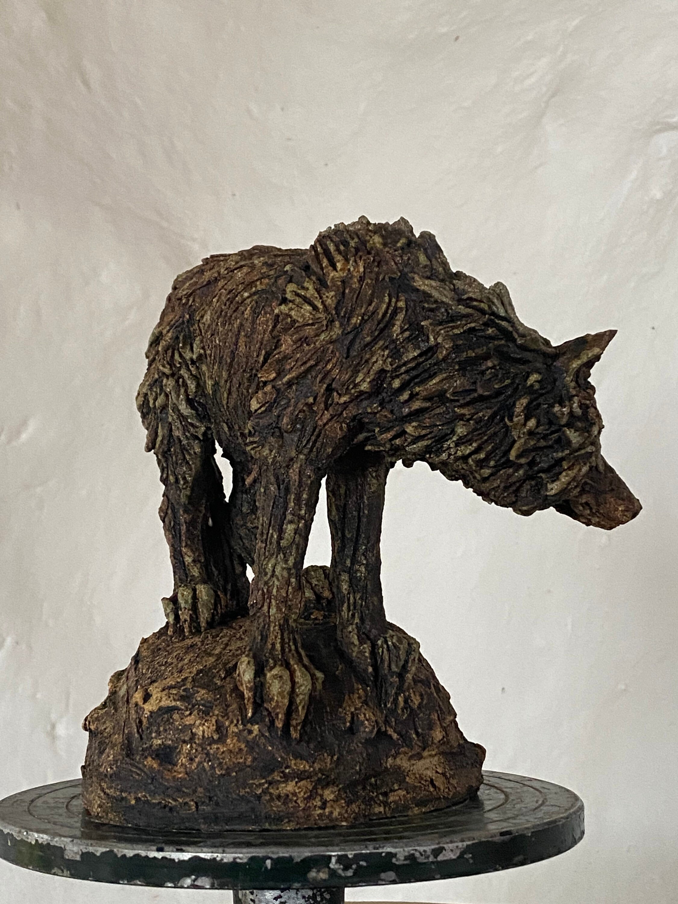 Wolf Sculpture in Ceramic by Paul Szeiler - Etsy