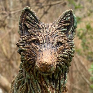 Wolf Sculpture in Ceramic by Paul Szeiler - Etsy