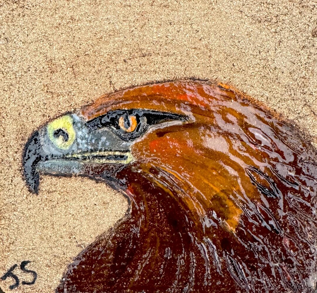 Golden Eagle Tile - Etsy Australia
