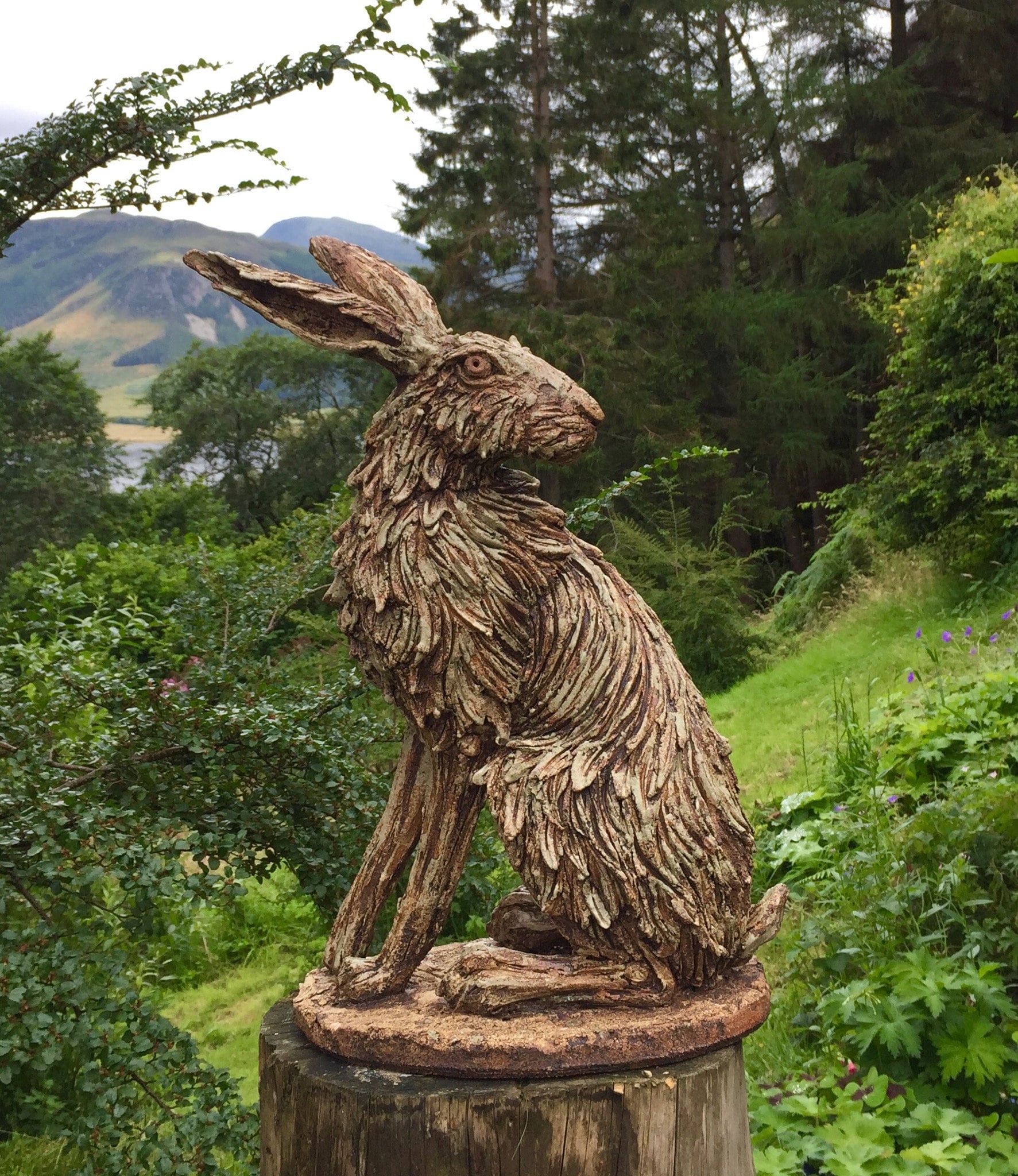 Hare Sculpture in Ceramic by Paul Szeiler | Etsy UK