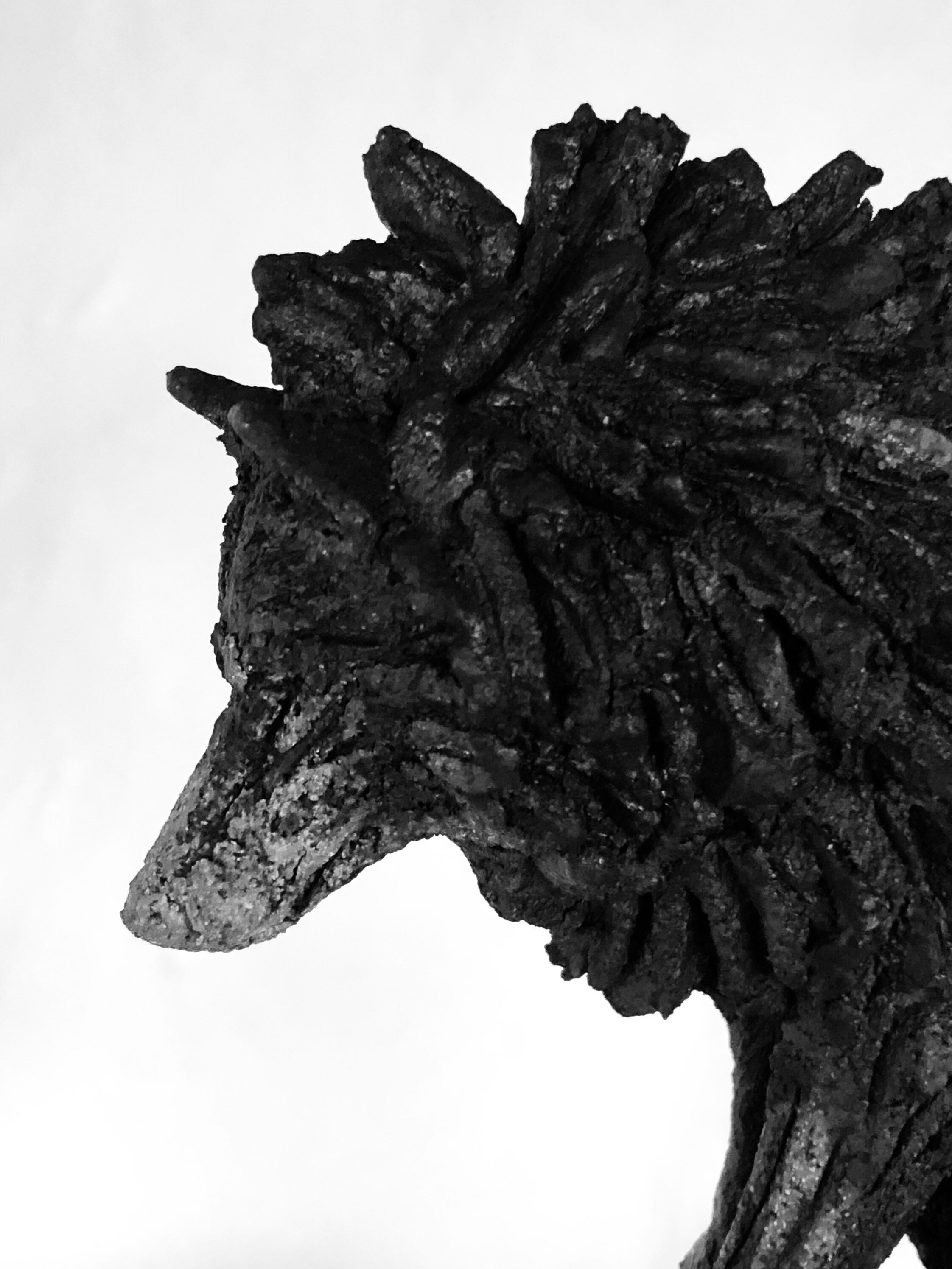 Wolf Sculpture in Ceramic by Paul Szeiler - Etsy