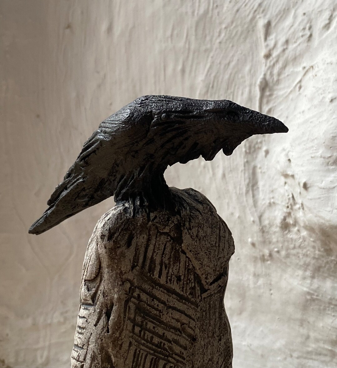 Raven on a Standing Stone Sculpture - Etsy