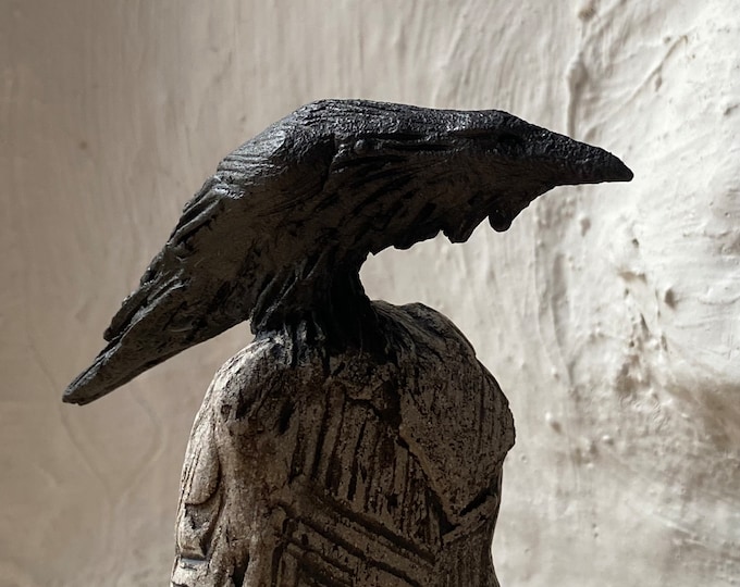 Bird Art, Raven Sculpture, Soapstone Sculpture, Stone Raven, Raven ...