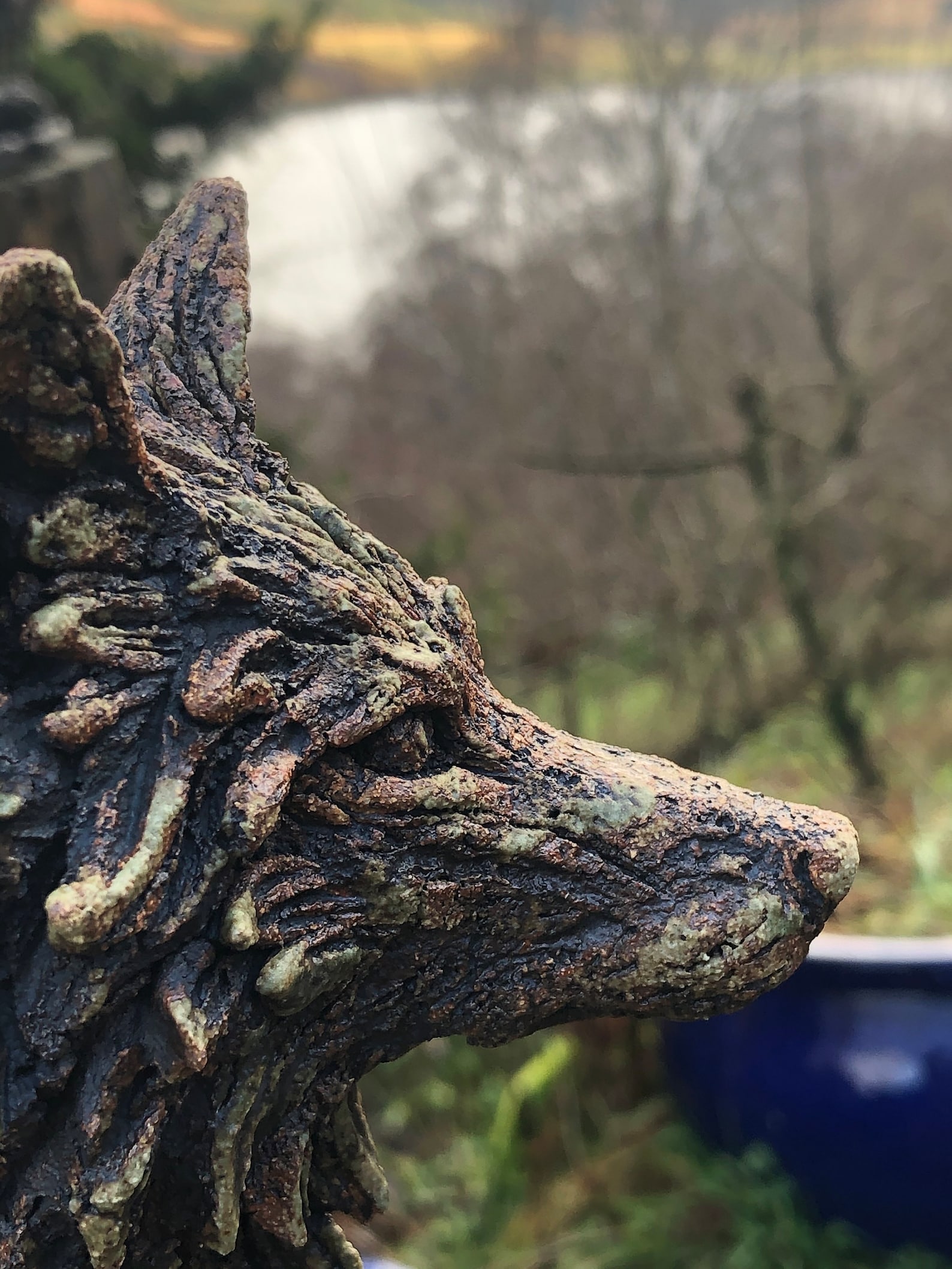 Wolf Sculpture in Ceramic by Paul Szeiler - Etsy