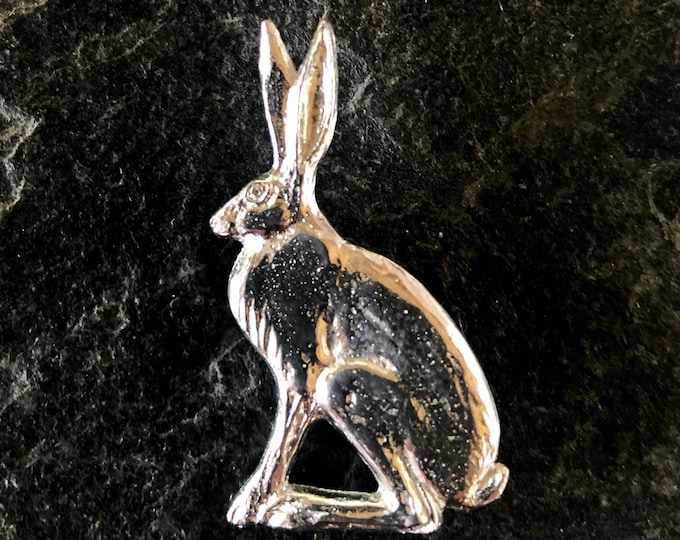 Hare by Moonlight Brooch. - Etsy UK