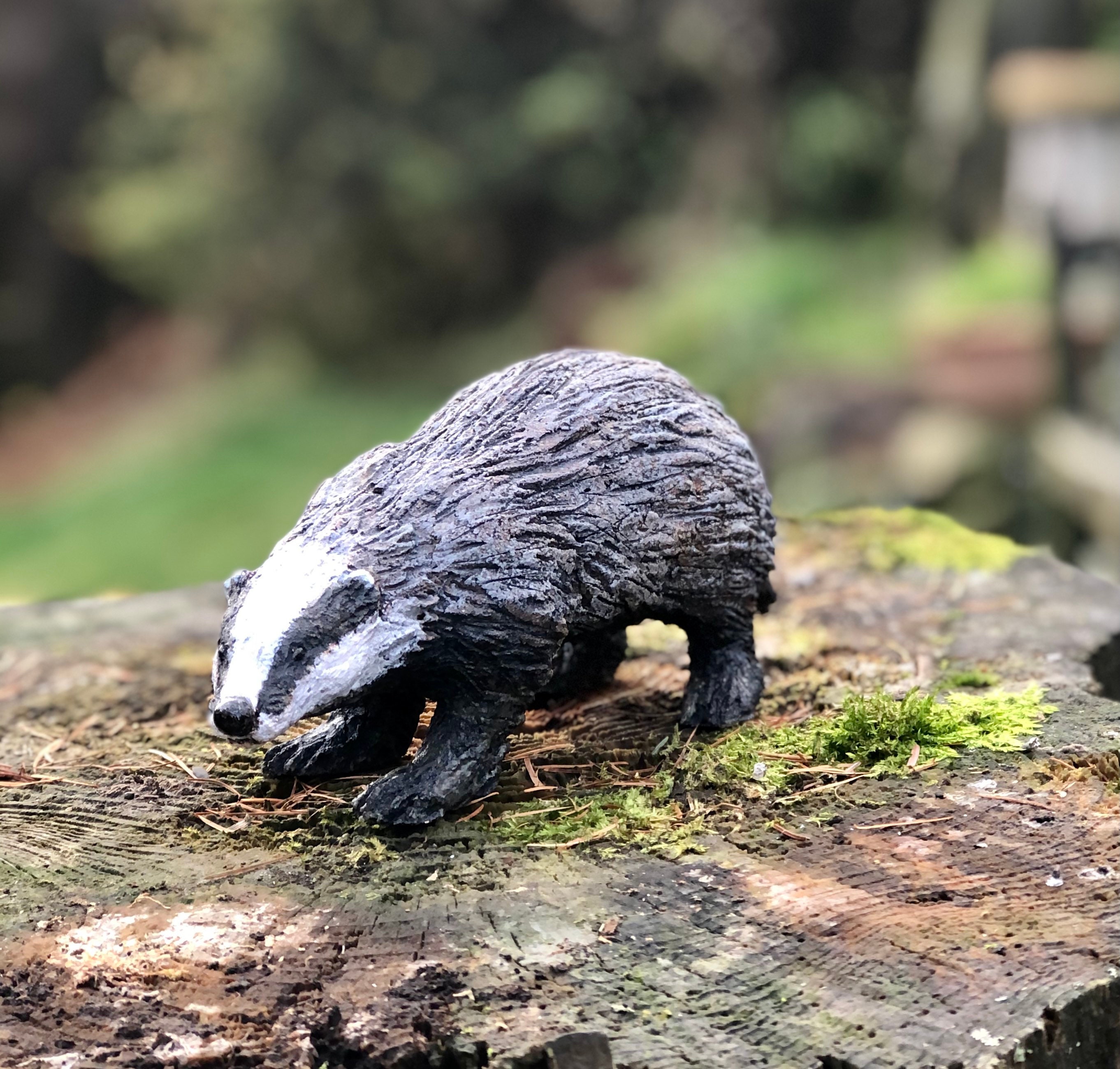 Badger Sculpture in Ceramic by Paul Szeiler - Etsy UK