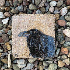 Raven Ceramic Tile - Etsy
