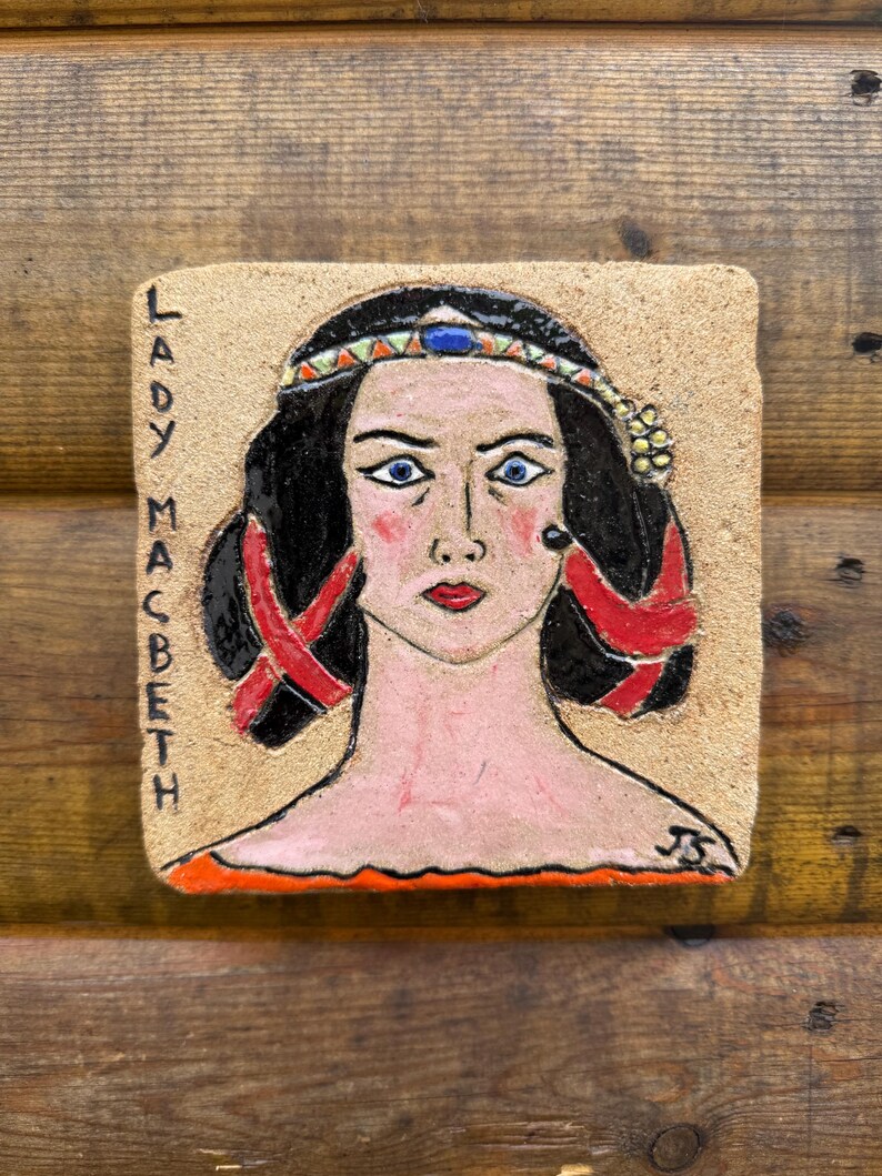Lady Macbeth Ceramic Tile - Etsy