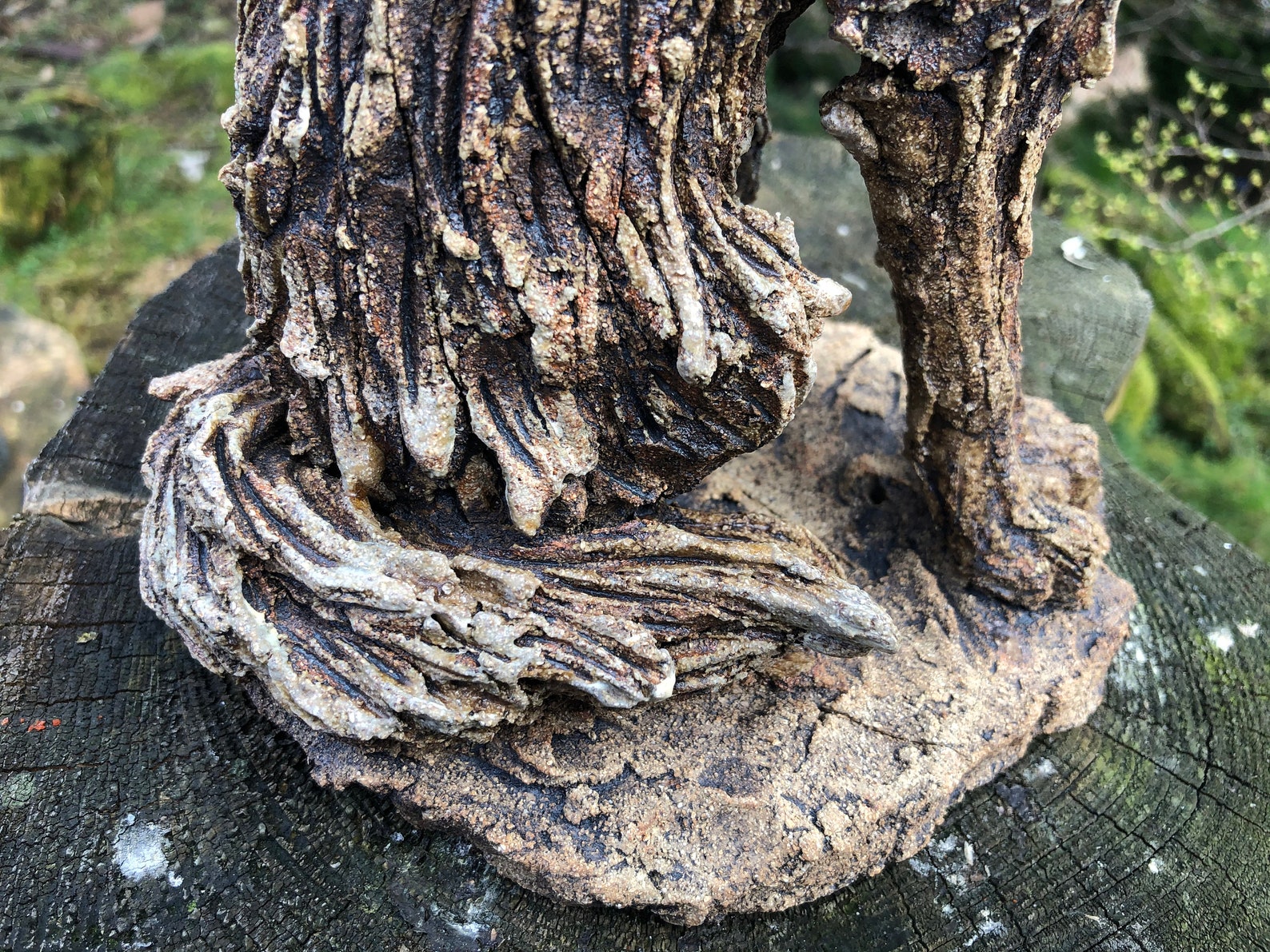 Wolf Sculpture in Ceramic Stoneware Hand Sculpted by Paul - Etsy