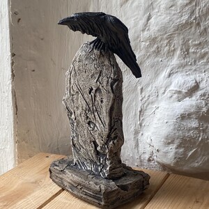 Raven on a Standing Stone Sculpture - Etsy